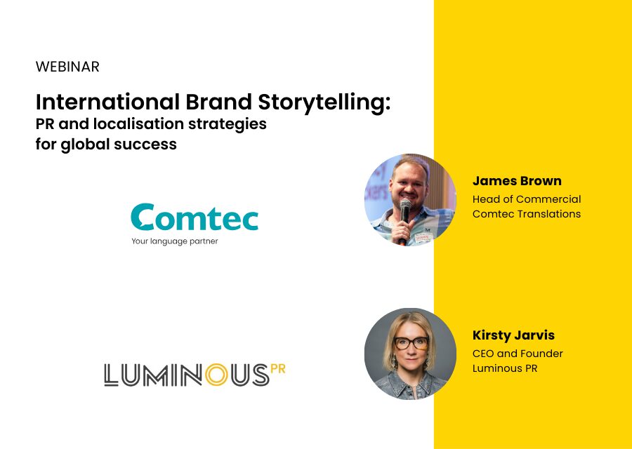 Webinar: International Brand Storytelling: PR and localisation ...